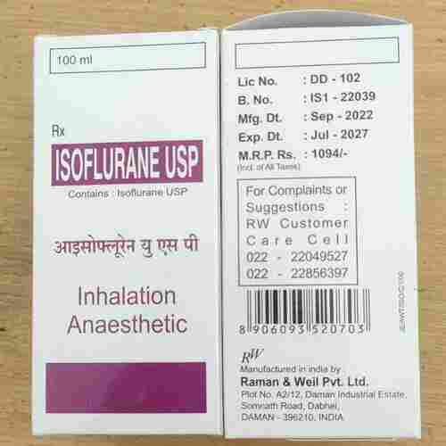 Isoflurane Usp Liquid For Inhalation General Medicines at Best Price in ...