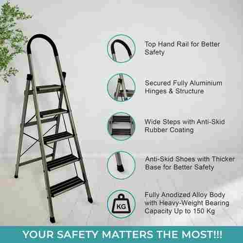 High Quality Aluminum Premium Gold Five Step Ladder at Best Price in ...