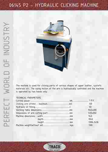 Hydraulic Clicking Machine at Best Price in Kolkata, West Bengal | Traco
