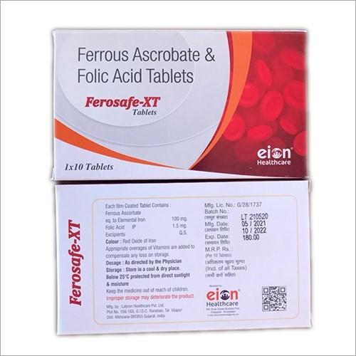 Ferrous Ascorbate And Folic Acid Tablets General Medicines at Best ...