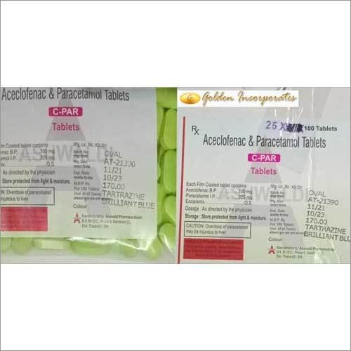 Aceclofenac And Paracetamol Tablets Recommended For: As Per Doctor ...