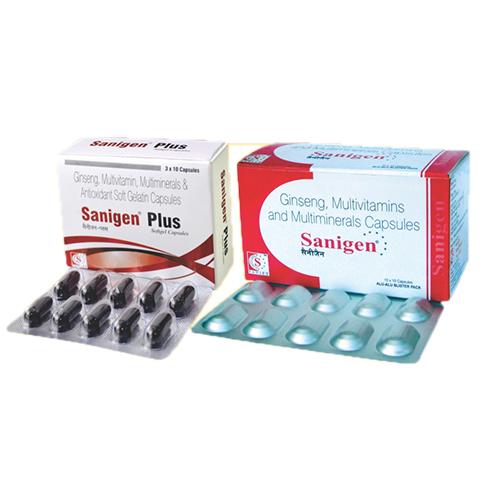 Sanigen Cap And Plus Softgel Cap Ingredients: Ginseng Extract 3% 90Mg ...