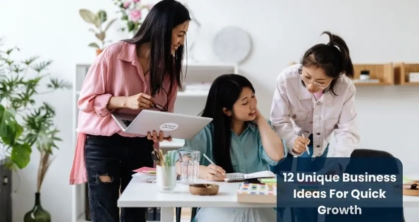 12 Unique Business Ideas For Quick Growth